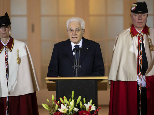 Le président italien visite l'EPFZ au terme de sa visite